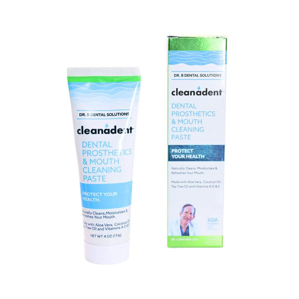 Cleanadent Denture & Gum Paste – ADA Accepted, Gentle Daily Cleanser ...