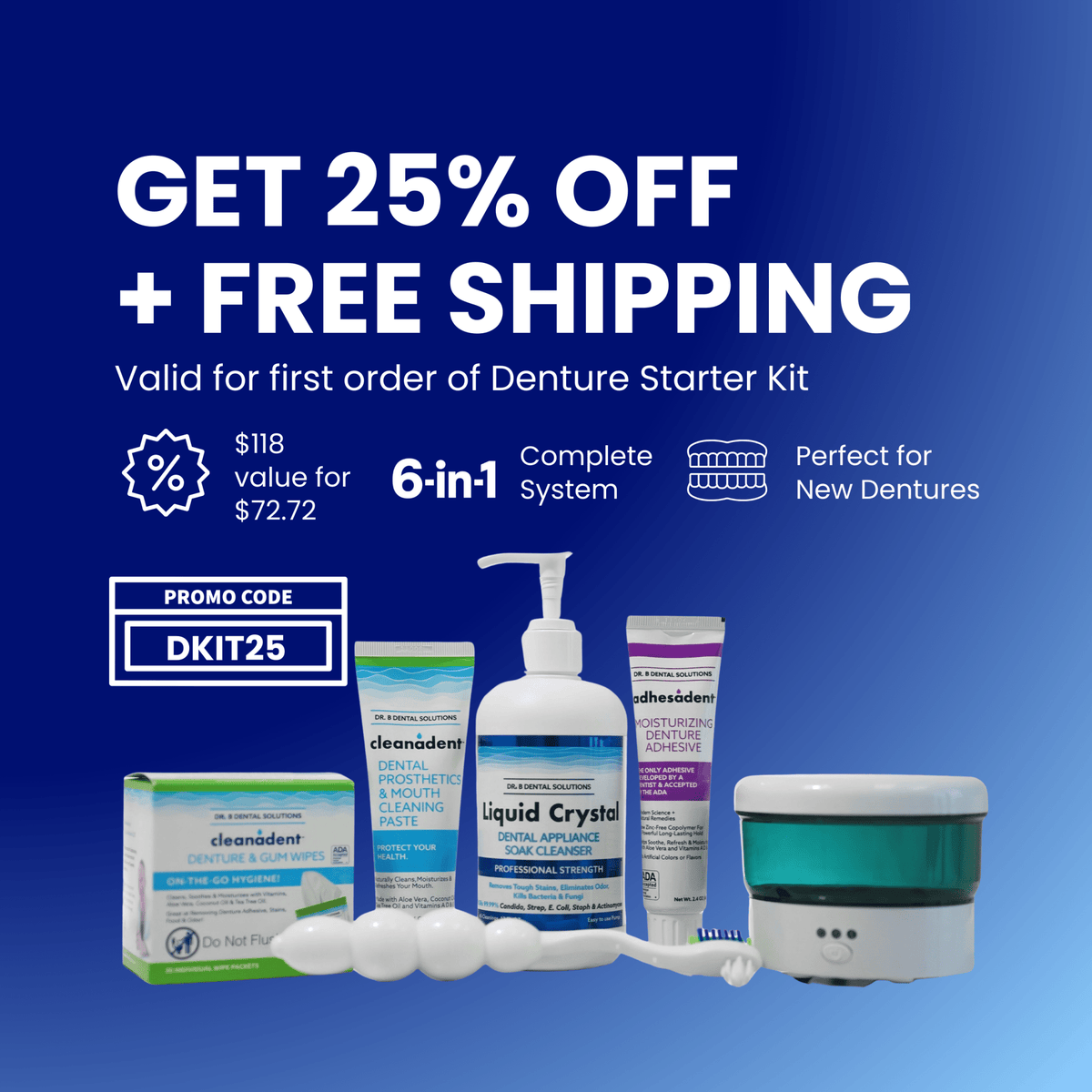 Denture Care Products – Dr. B Dental Solutions