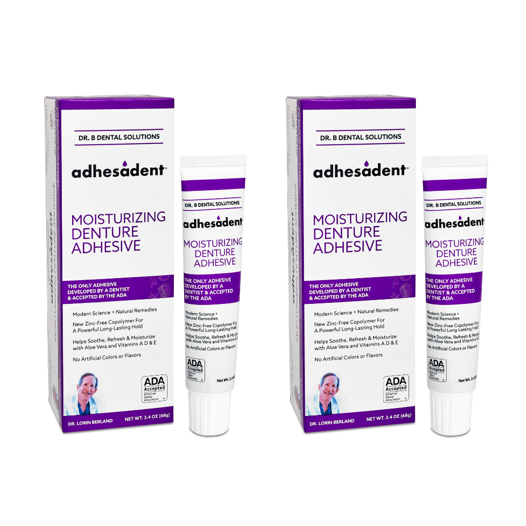 Adhesadent Denture Adhesive | Zinc Free & ADA Accepted Adhesive – Dr. B ...